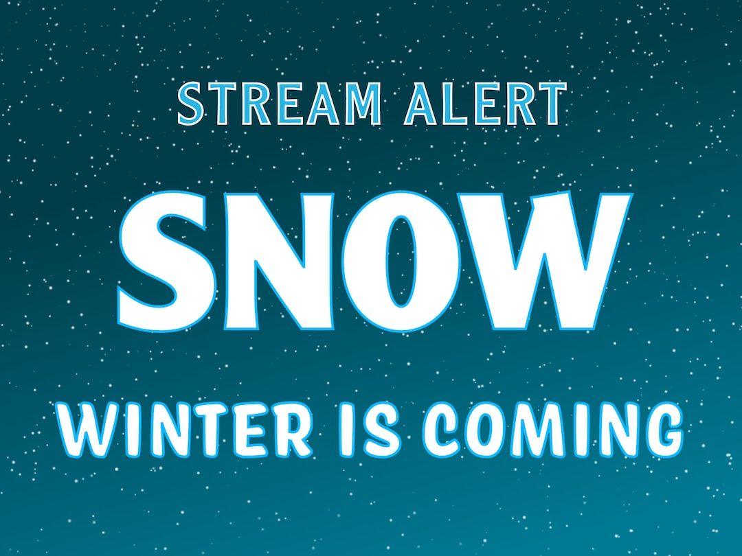Snow Stream Alert - Animated Snowing Overlay - Full Screen Snowfall ...