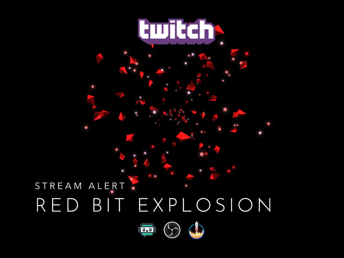 Exploding Bits Stream Alerts Bundle 9 Twitch Cheer - Etsy