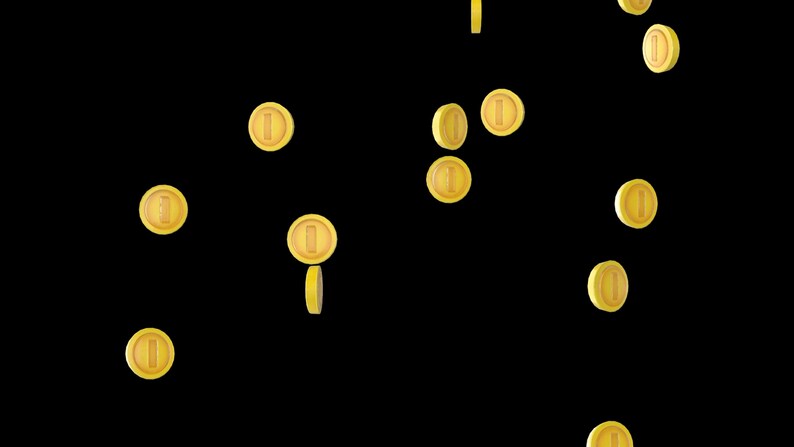 Raining Coins Stream Alert - Full Screen Animated Overlay With ...