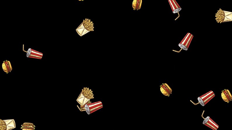 Retro Fast Food Stream Animation - Full Screen Transparent Animated ...