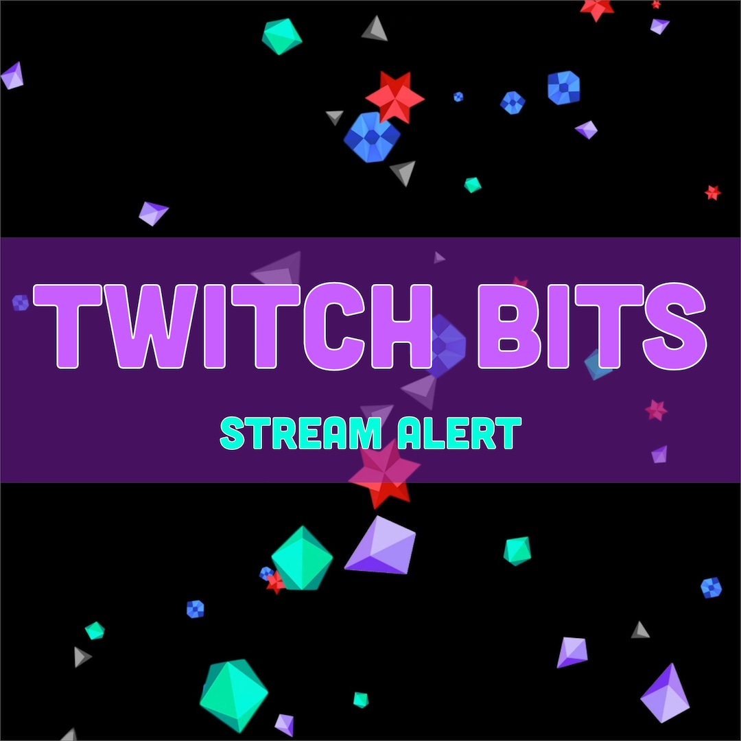 Twitch Cheer Alert Overlay Animated Bits Raining Down Transparent and ...
