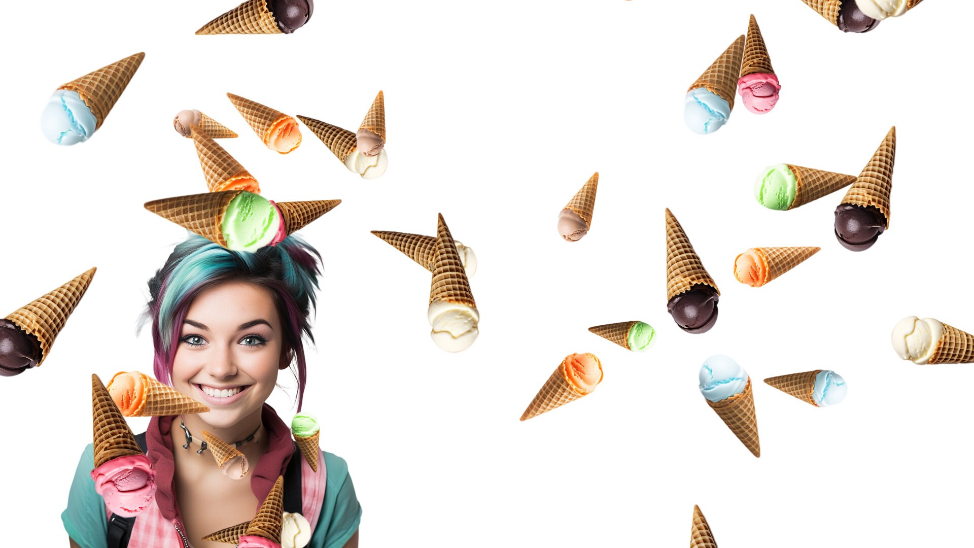 Ice Cream Stream Alert - Raining Dessert Animation - Animated Overlay W ...