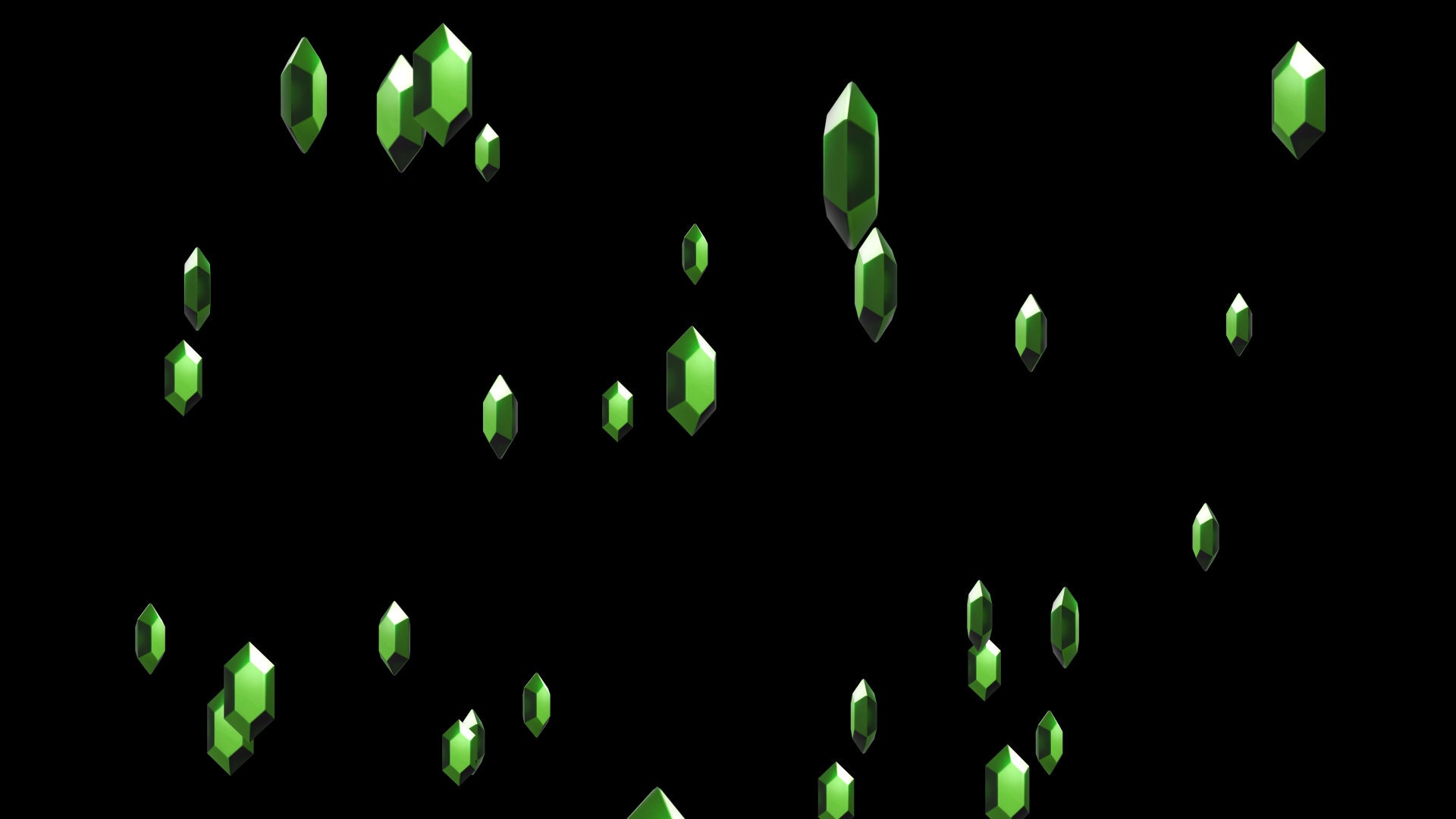 Green Rupee Stream Alert Pack - 2 Full Screen 1920x1080 Animated ...