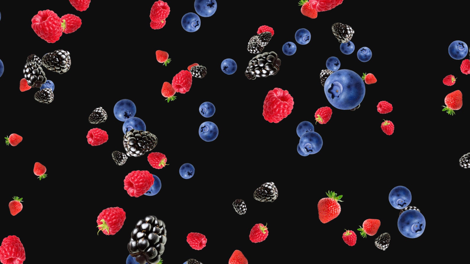 Mixed Berries Stream Alert Full Screen Animated Berry Rain Overlay W ...