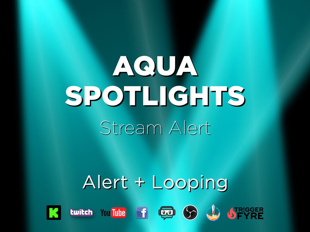 Aqua Spotlights Stream Effects - Loop & Alert - 2 Fun Full Screen ...