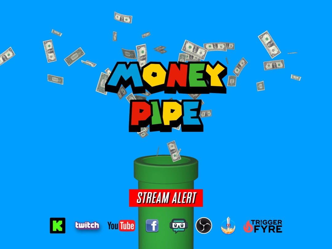 Money Pipe Donation Alert - Animated Stream Effect for Tips & Donos ...
