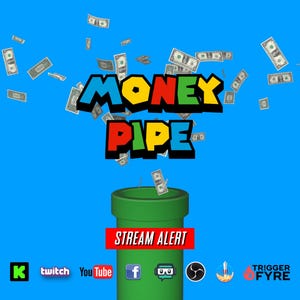 Money Pipe Donation Alert - Animated Stream Effect for Tips & Donos ...