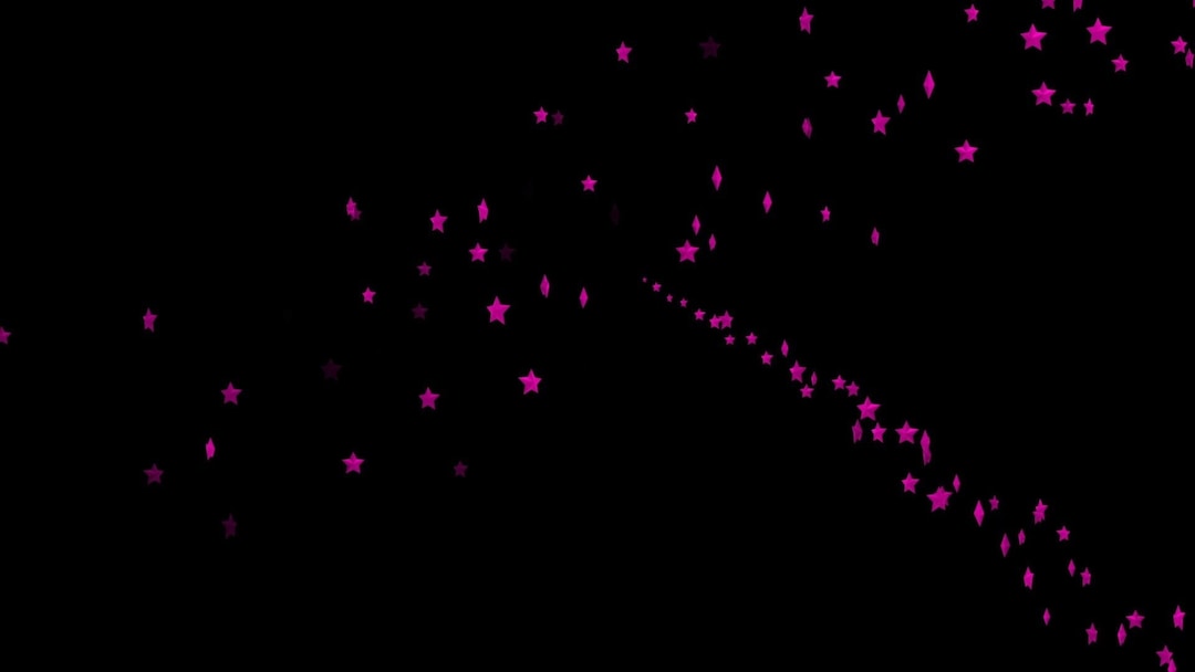Pink Shooting Stars Stream Animation - Full Screen Animated Overlay W ...