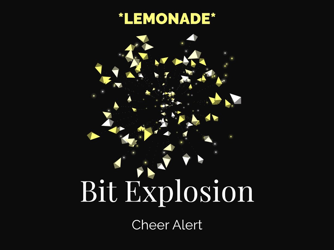 Lemonade Bits Explosion Cheer Alert - Animated Twitch Stream Overlay ...