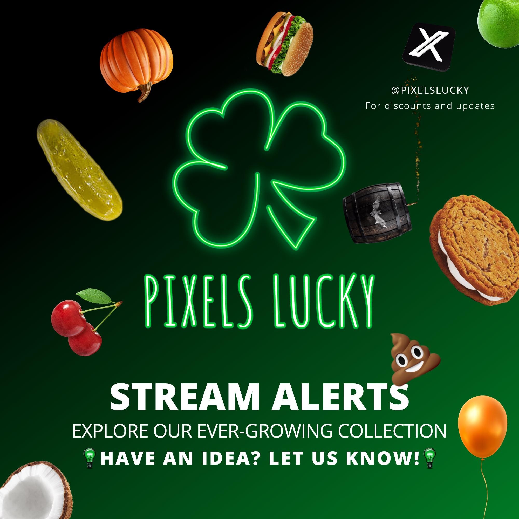 Orange Raining Bits! Twitch Stream Cheer Alert Animated Overlay - Full ...