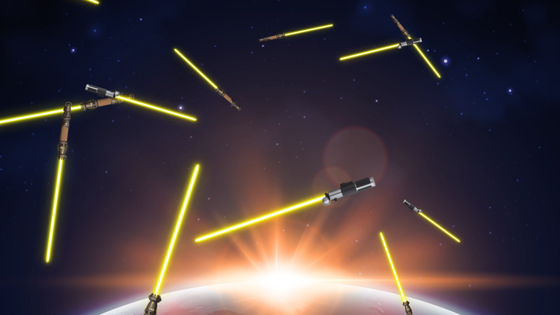 Jedi Sentinal Stream Alert Galactic Sword Shower Full Screen Animated ...