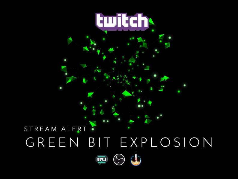 Exploding Bits Stream Alerts Bundle 9 Twitch Cheer Animations Full ...