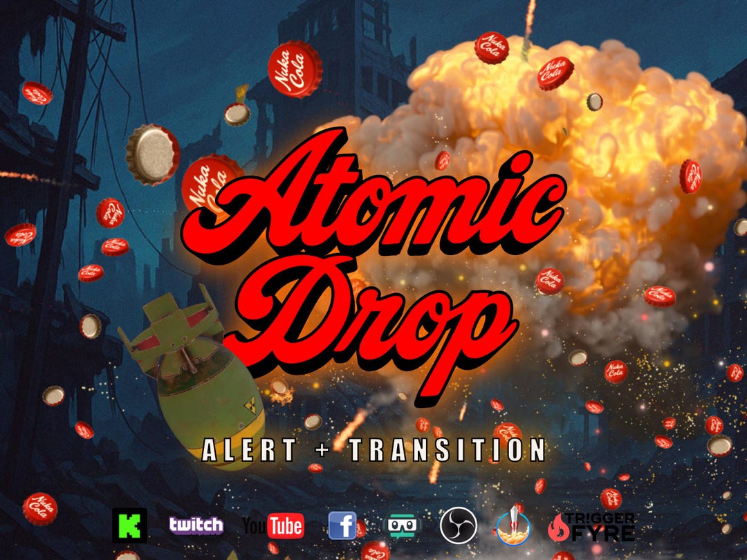 Atomic Drop Stream Alert & Scene Transition Stinger - With Sound - Full ...