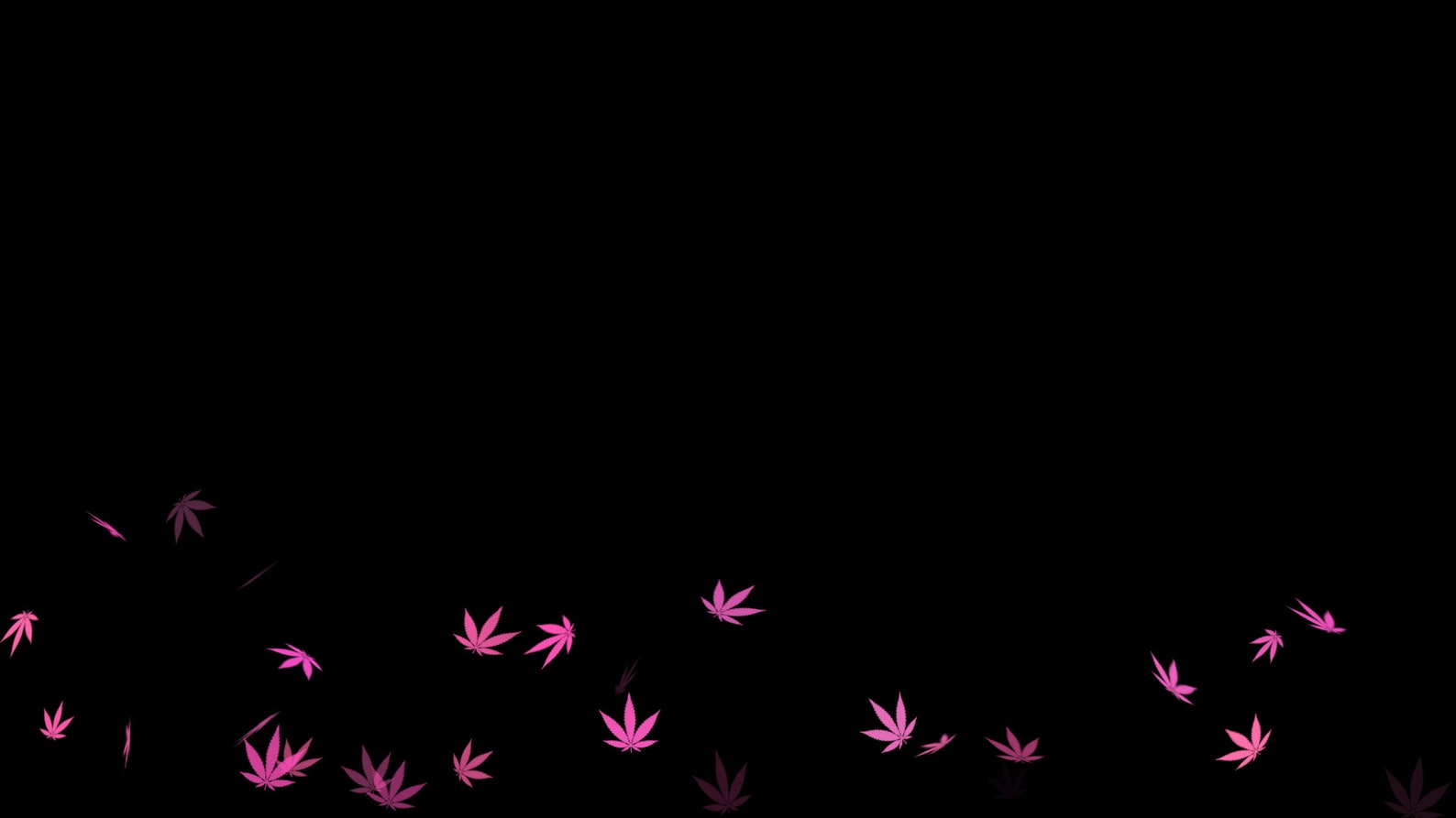 Pink 420 Stream Alert Cute Floating Weed Leaves Animated Overlay Full ...