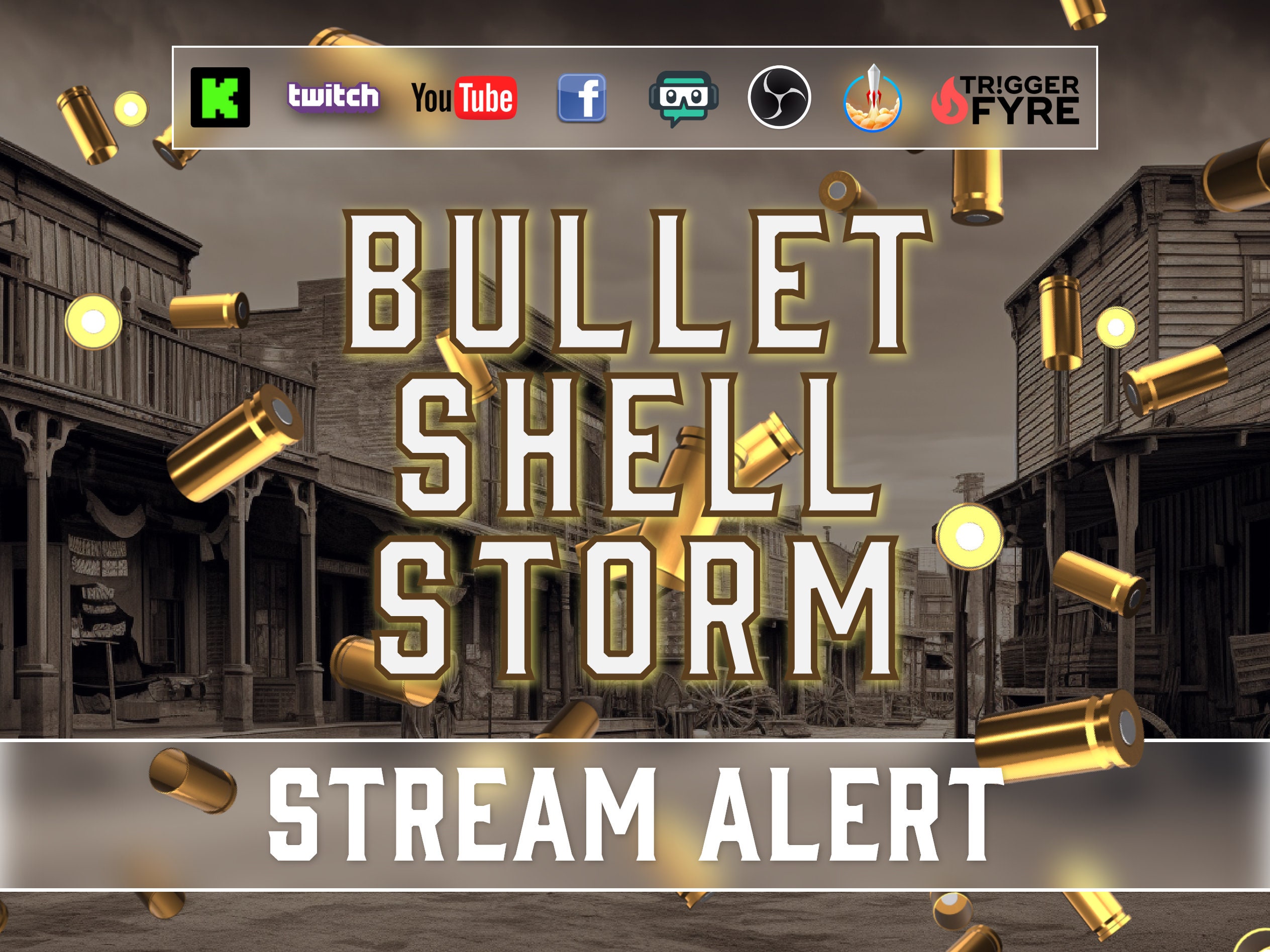 Bullet Shell Drop Stream Alert - Full Screen Animated Ammo Overlay With ...