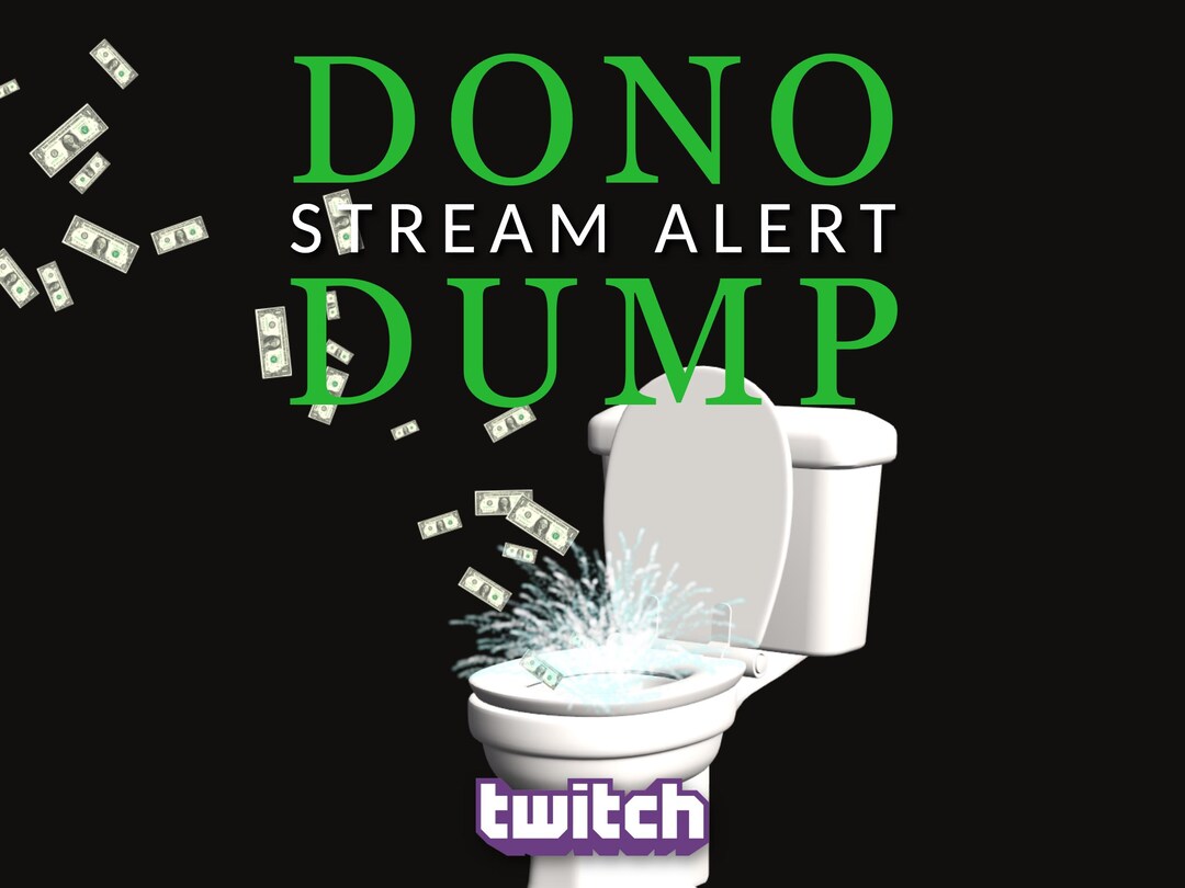 Dono Dump Stream Alert - With Sound - Full Screen Donation Animation ...