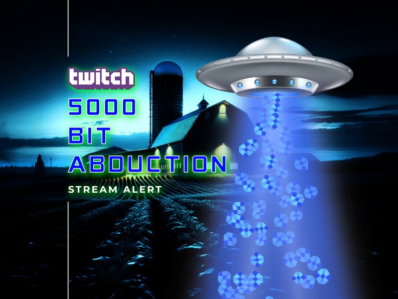 Bit Abduction Alert Pack Twitch Cheer Bundle Includes 5 UFO Effects ...