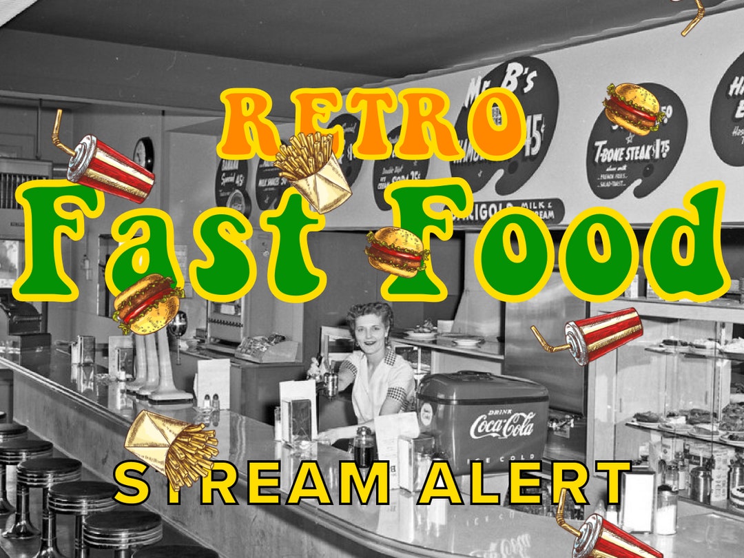 Retro Fast Food Stream Animation - Full Screen Transparent Animated ...