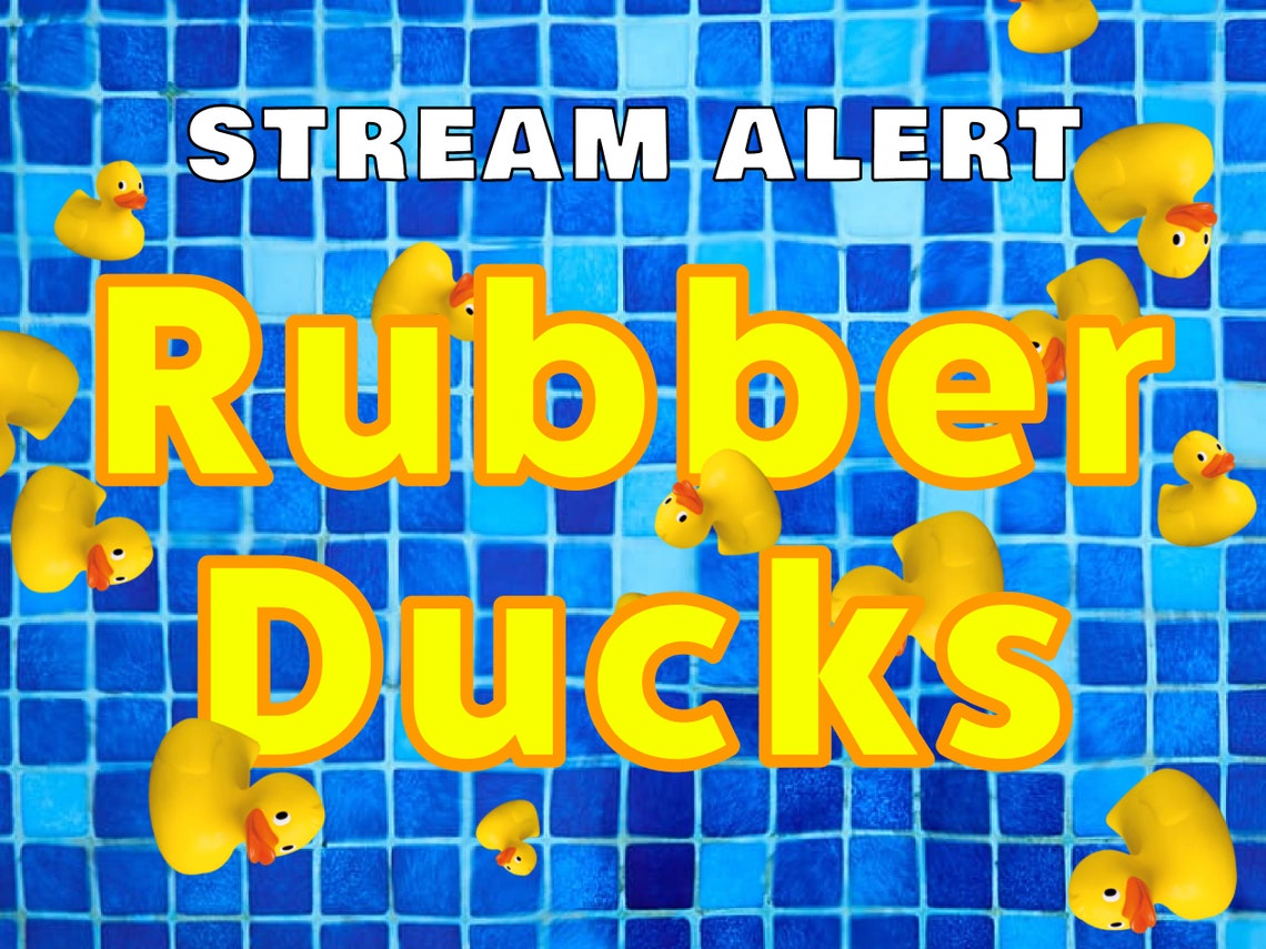 Rubber Ducky Drop Animated Duck Shower Stream Alert Full - Etsy