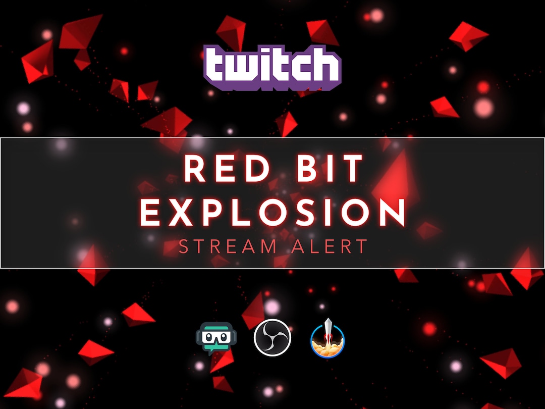 Red Bit Explosion Stream Alert - Twitch Cheer Animation - Full Screen ...