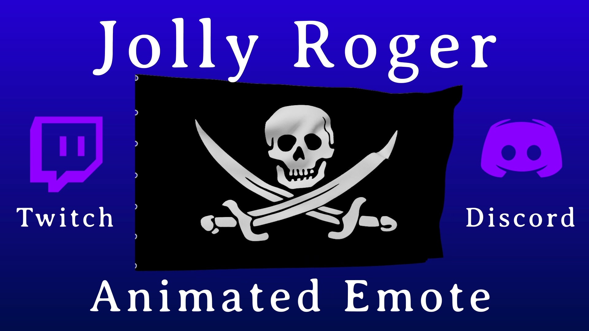 Animated Pirate Flag Emote Jolly Roger Animation for - Etsy