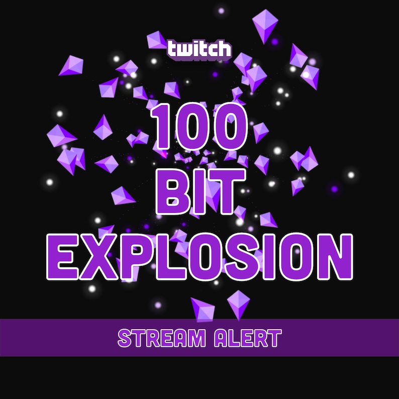 Twitch Cheer Alerts Bundle - 5 Bit Explosions! - Full Screen Animated ...