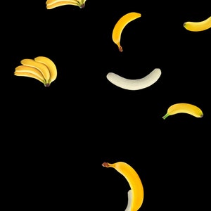 Raining Bananas Stream Overlay - Animated Alert - Banana Drop - Full ...