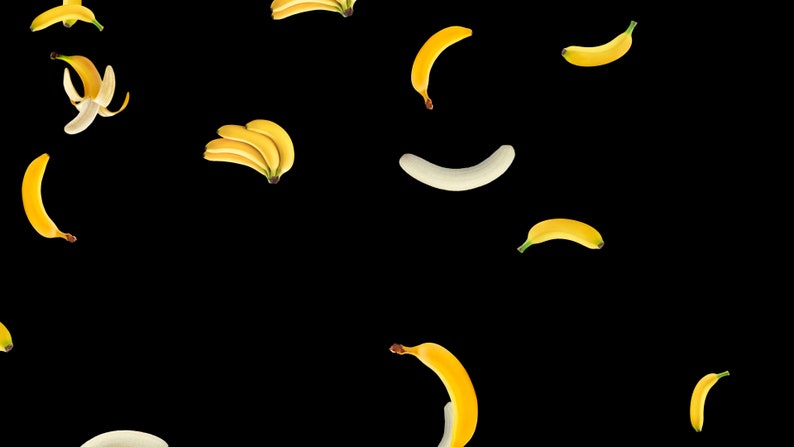 Raining Bananas Stream Overlay - Animated Alert - Banana Drop - Full ...