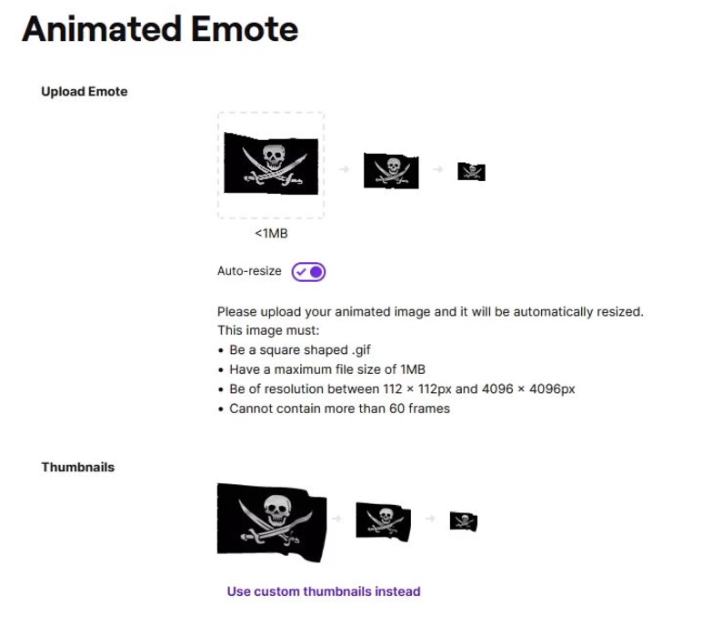 Animated Pirate Flag Emote - Jolly Roger Animation - for Twitch Discord ...