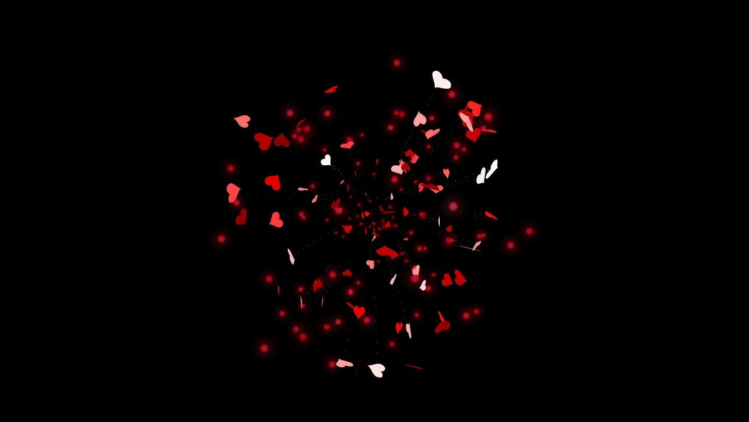 Exploding Hearts Stream Alert - Animated Full Screen Love Overlay With ...