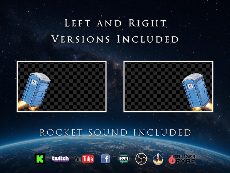 Poopollo 13 Stream Alert - Full Screen Animated Porta Potty Rocket With ...