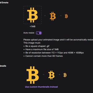 Bitcoin Animated Emote - Twitch Kick Youtube Discord - BTC Animation ...