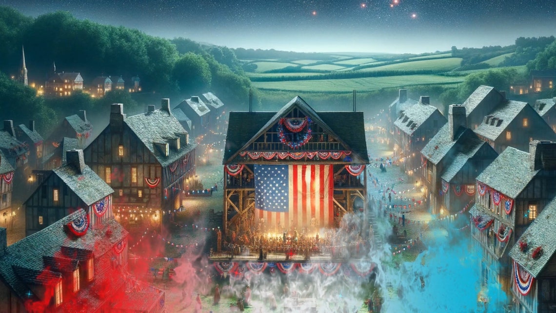 Freedom Flames Stream Alert - Full Screen Red, White, & Blue Fire ...