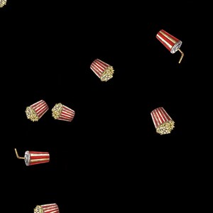 Retro Movie Snack Drop Overlay - Drive-in Theater Rain Animated Full ...