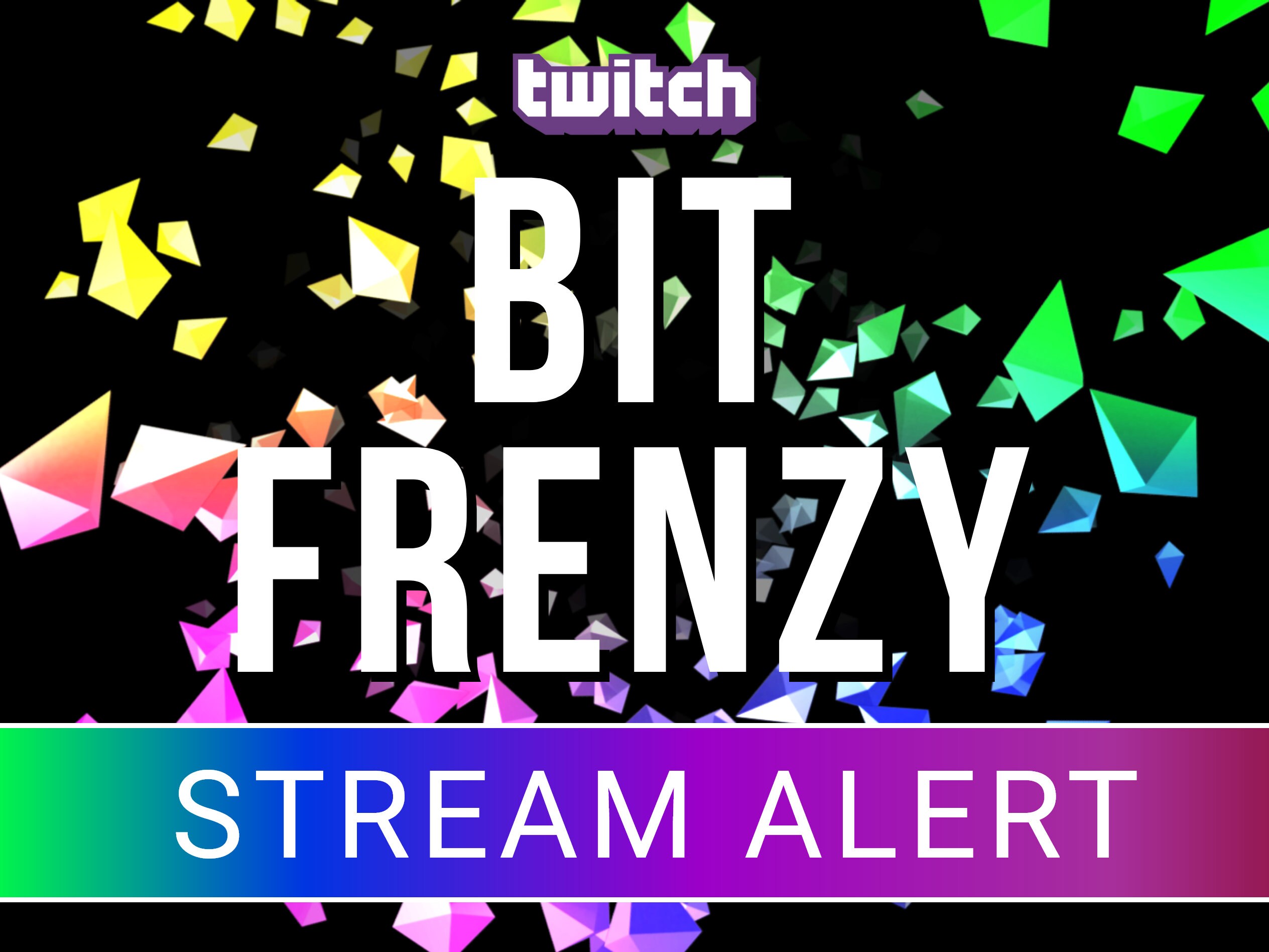 Twitch Bit Frenzy Cheer Alert Rainbow Vortex Animation W/ Transparent ...