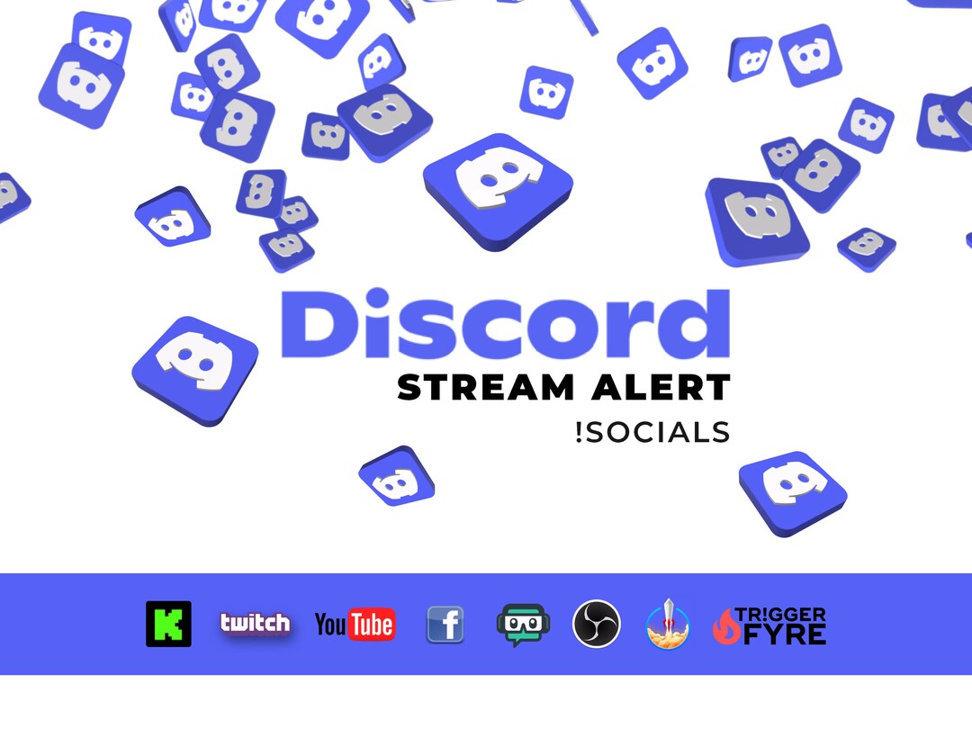 Discord Logo Stream Alert socials Full Screen Animation With ...