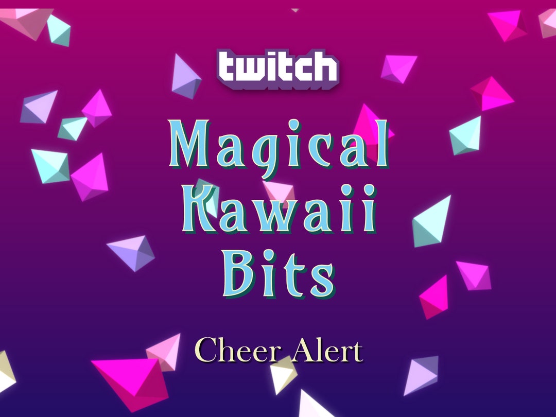Magical Kawaii Bits Cheer Alert - Cute Animated Twitch Stream Overlay ...