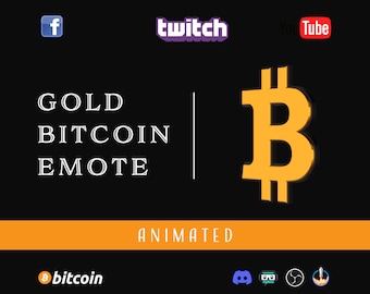 Bitcoin Animated Emote - Twitch Kick Youtube Discord - BTC Animation ...