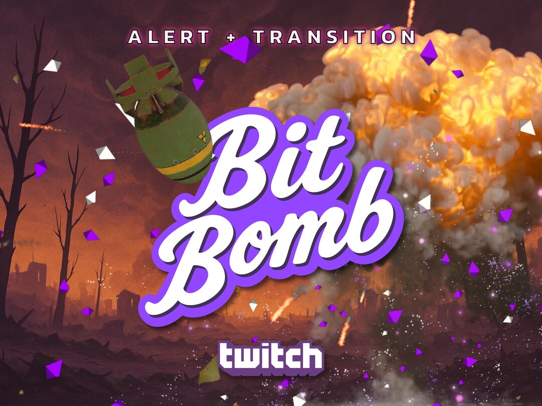 Bit Bomb Twitch Cheer Alert & Scene Transition Stinger - Sound - Full ...
