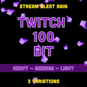 Cheer Alert Bundle - 16 Fun Twitch Stream Effects - Animated Raining ...