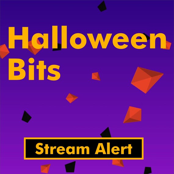 Halloween Twitch Cheer Alert Overlay Black and Orange Bits - Etsy