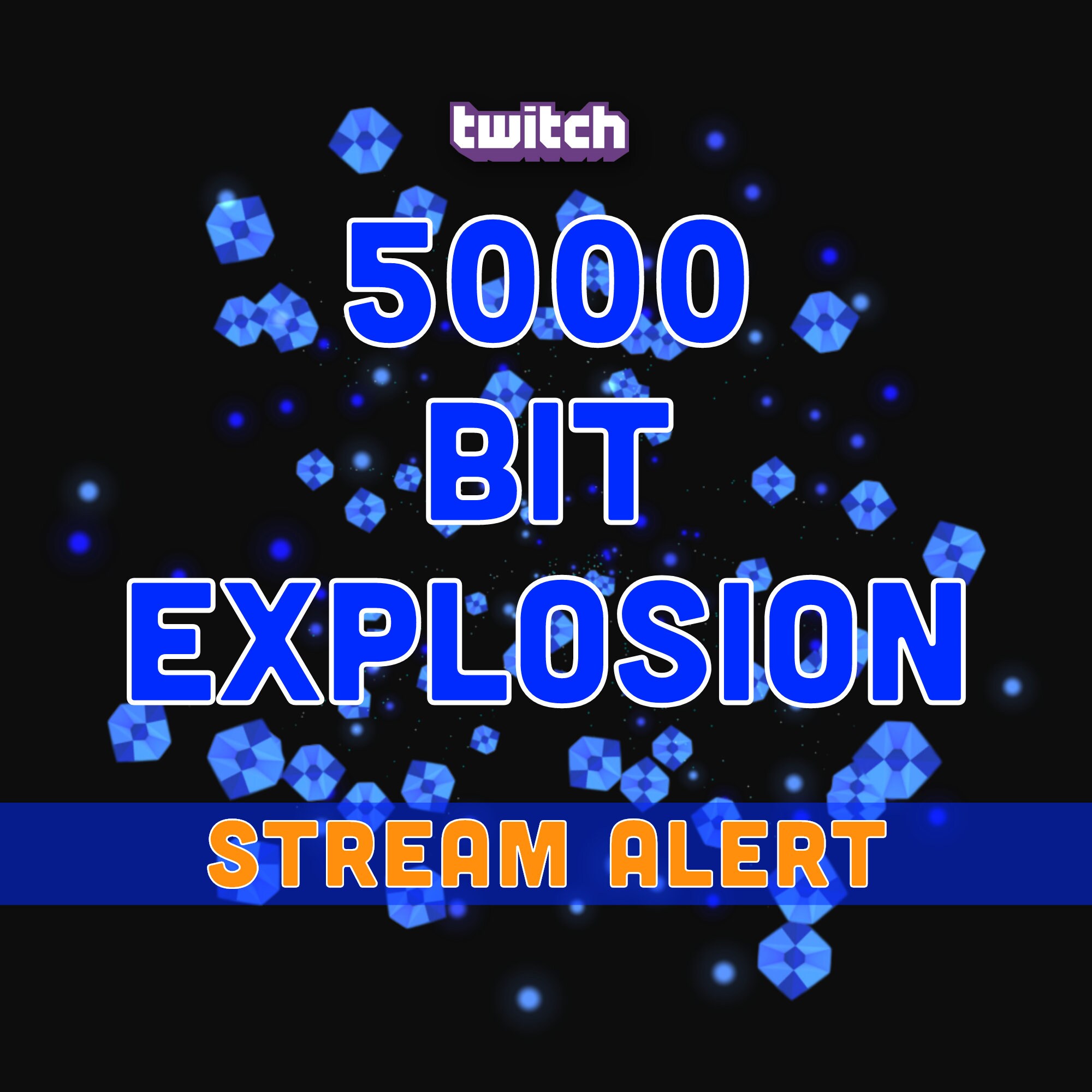 Twitch Cheer Alerts Bundle 5 Bit Explosions Full Screen Animated Overlays With Transparent ...