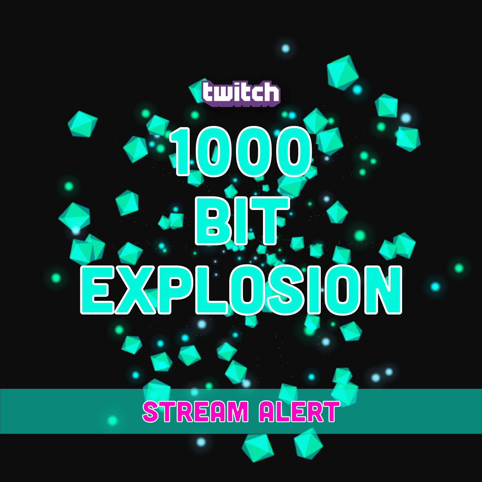 Twitch Cheer Alerts Bundle 5 Bit Explosions Full Screen Animated ...