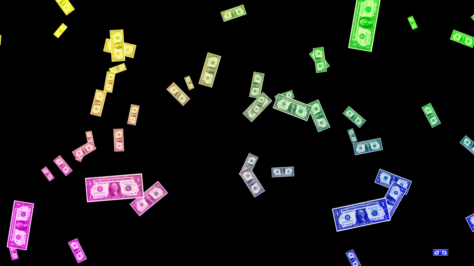 Kawaii Dollars Tip Stream Alert Donation Effect Full Screen Animated ...