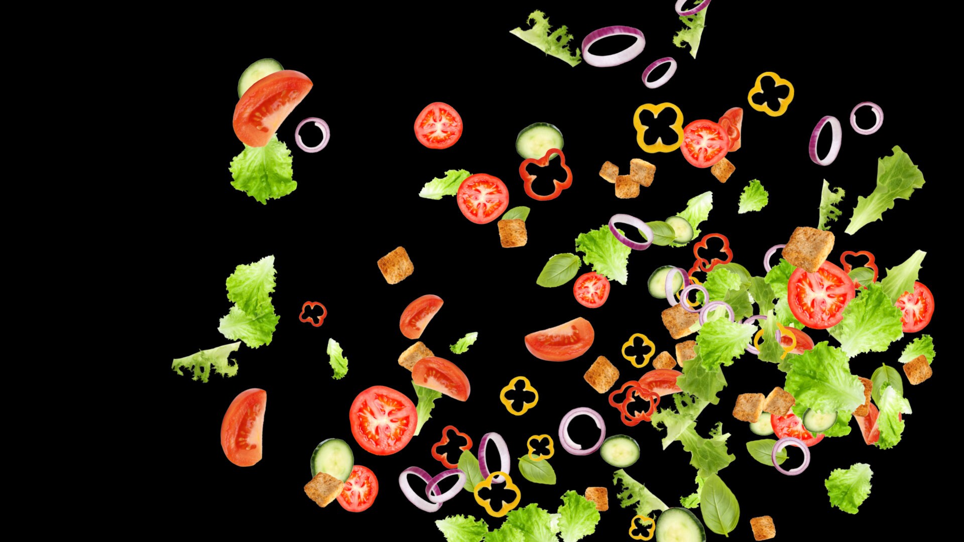 Salad Toss Stream Alert - Full Screen Animated Overlay W/ Transparent ...