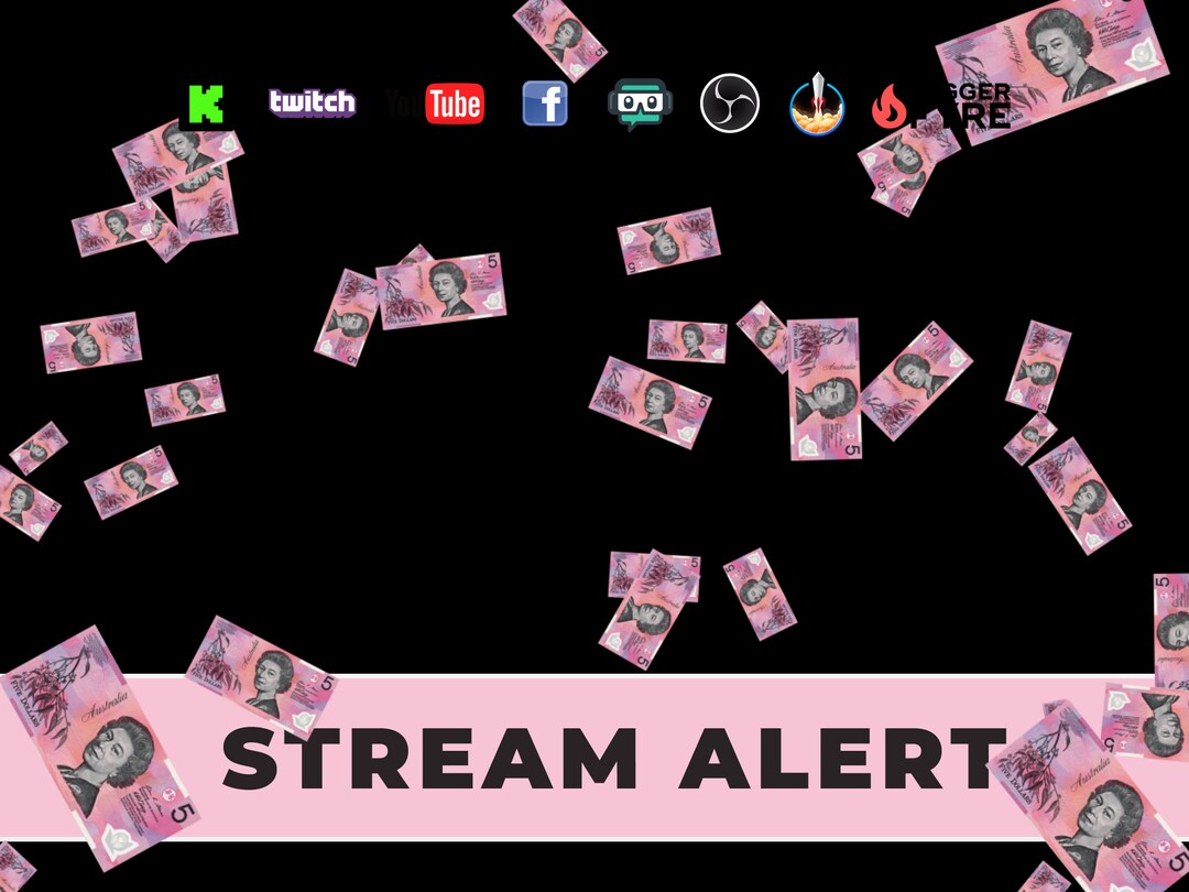 Aussie Stream Donation Alert - Australian Five Dollar Tip Rain ...