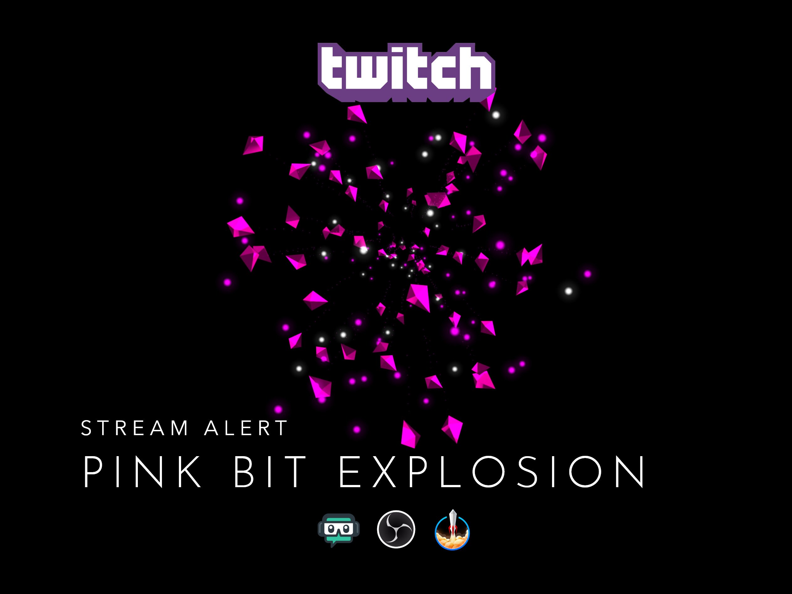 Exploding Bits Stream Alerts Bundle 9 Twitch Cheer Animations Full ...