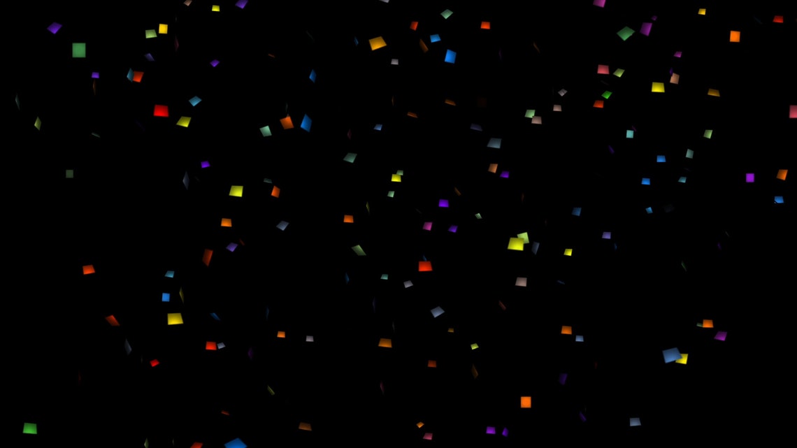 Confetti Alert Overlay Full Screen Rainbow Party Effect 1920x1080 ...