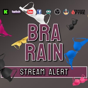 Bra Rain Stream Alert Full Screen Brassiere Shower Effect 1920x1080 ...