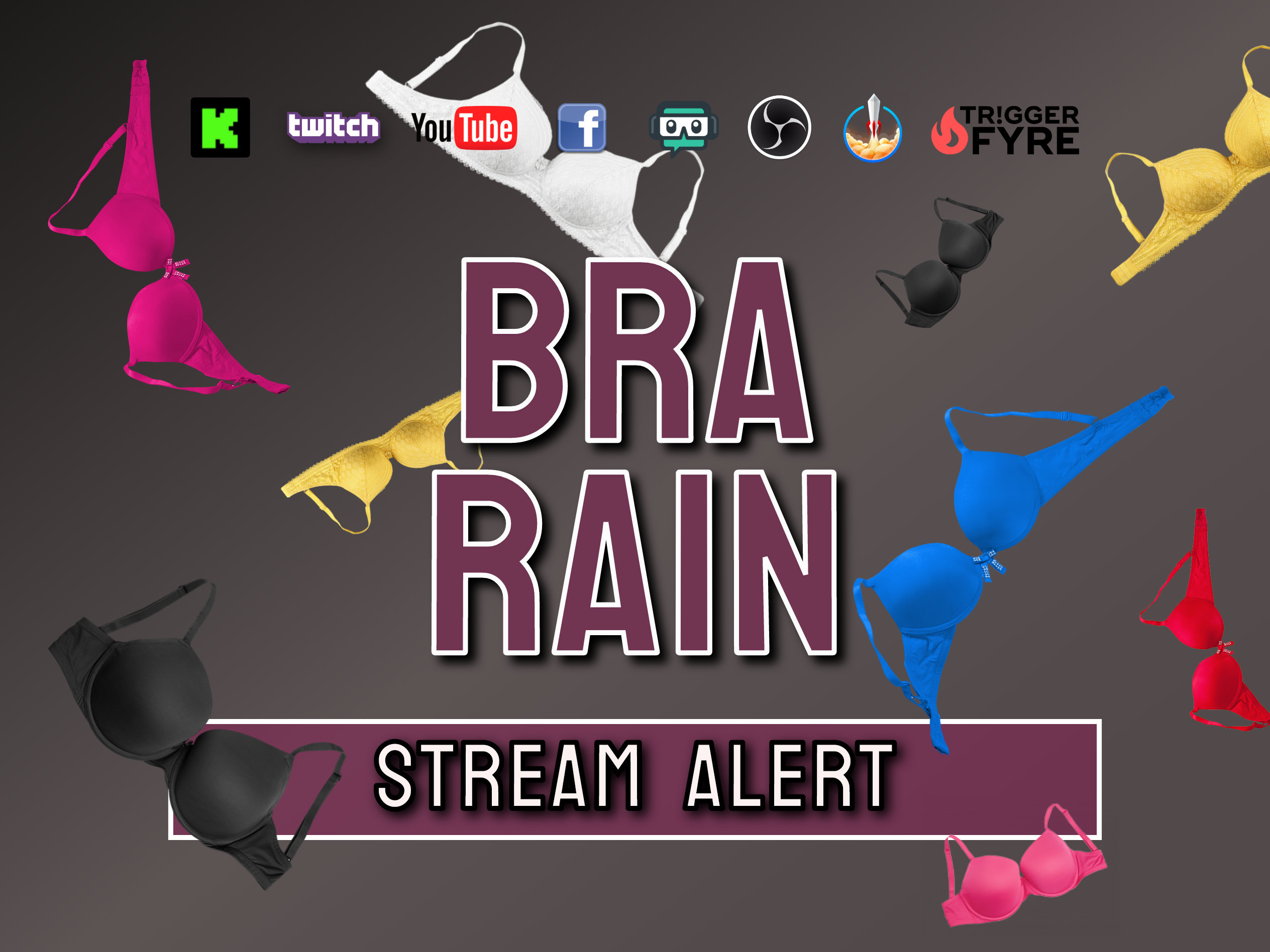 Bra Rain Stream Alert Full Screen Brassiere Shower Effect 1920x1080 ...